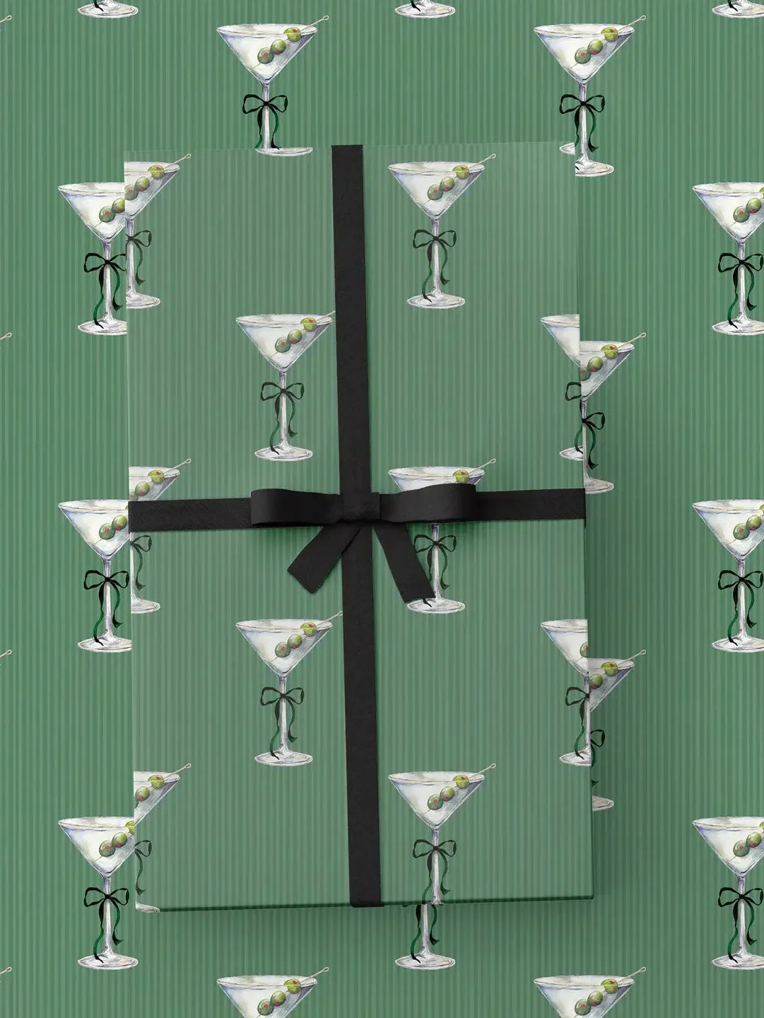 Tini Holiday Martini & Bow Wrapping Paper – Beau & Ro