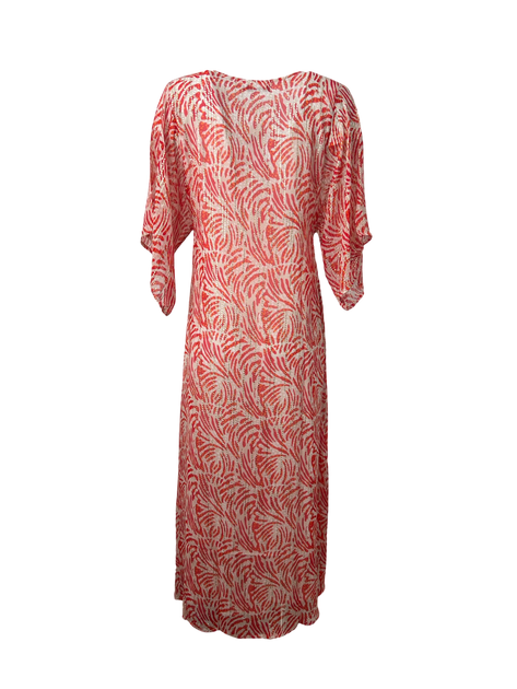 La Plage | Vintage Kaftan Maxi Dress in Jungle Dot